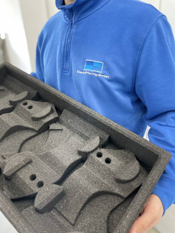 Prototypes made of EPP, EPS, bead foam, particle foam